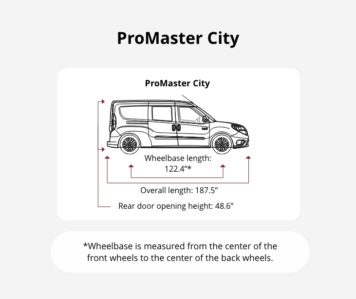 Vehicle Layout Guides / What Size Van Do I Have?